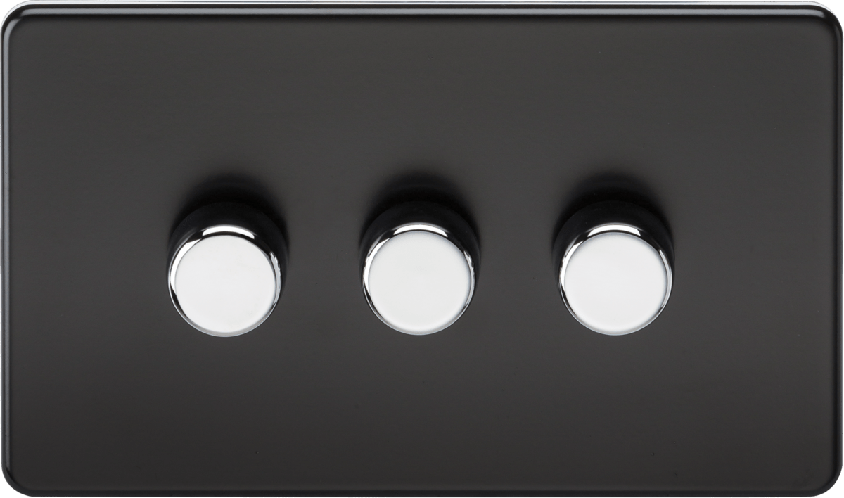 Knightsbridge Raised Square Edge Brushed Chrome 13A 2 Gang DP Switched ... Knightsbridge Raised Square Edge Brushed Chrome 13A 2 Gang DP Switched ...