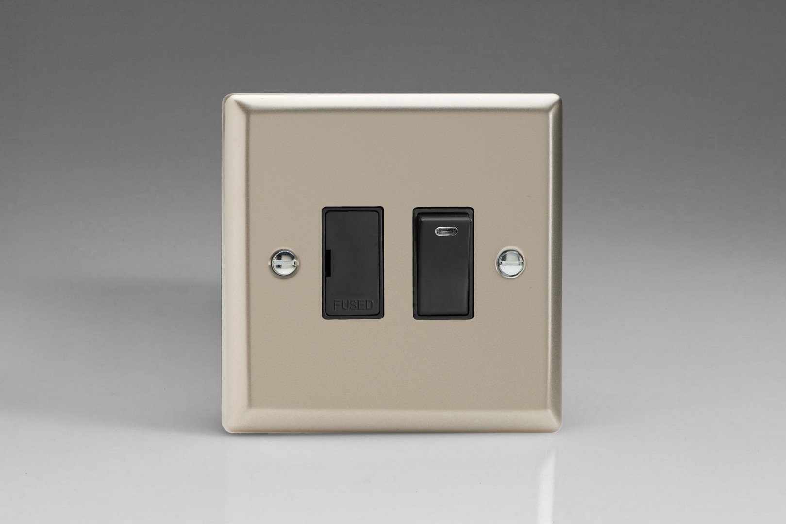 Varilight Classic Satin Chrome 13A Switched Fused Spur + Neon - Switch ... Varilight Classic Satin Chrome 13A Switched Fused Spur + Neon - Switch ...