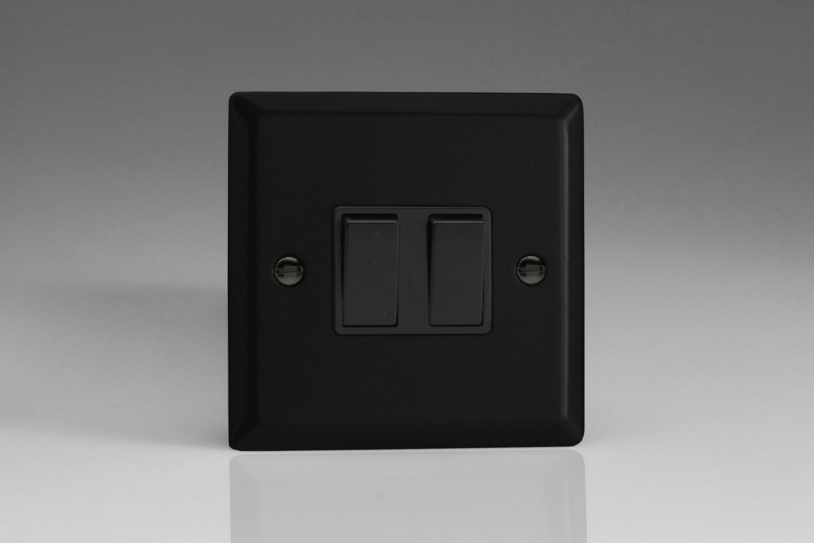 Varilight Urban Matt Black 2-Gang 10A Intermediate Rocker Switch ... Varilight Urban Matt Black 2-Gang 10A Intermediate Rocker Switch ...